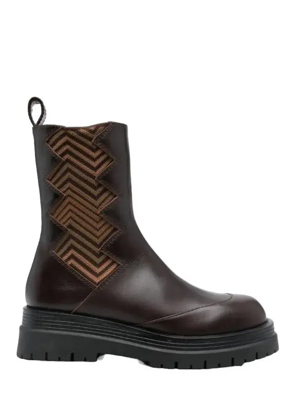 Missoni Smooth Grain Pull-on Beatles Ankle Boots - Black