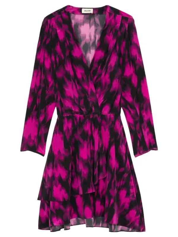 Zadig&Voltaire Rogers Silk Mini Dress - Black