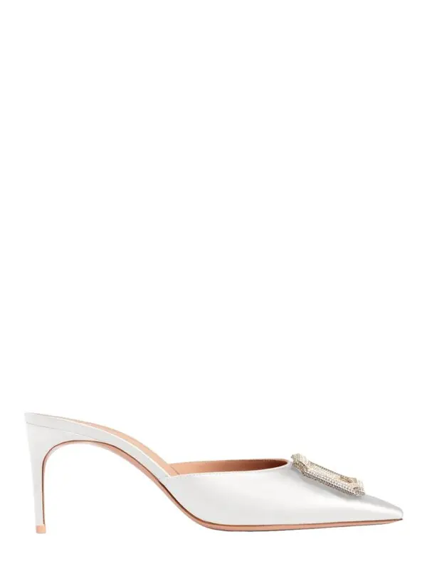 MALONE SOULIERS Mona Leather Mules - White