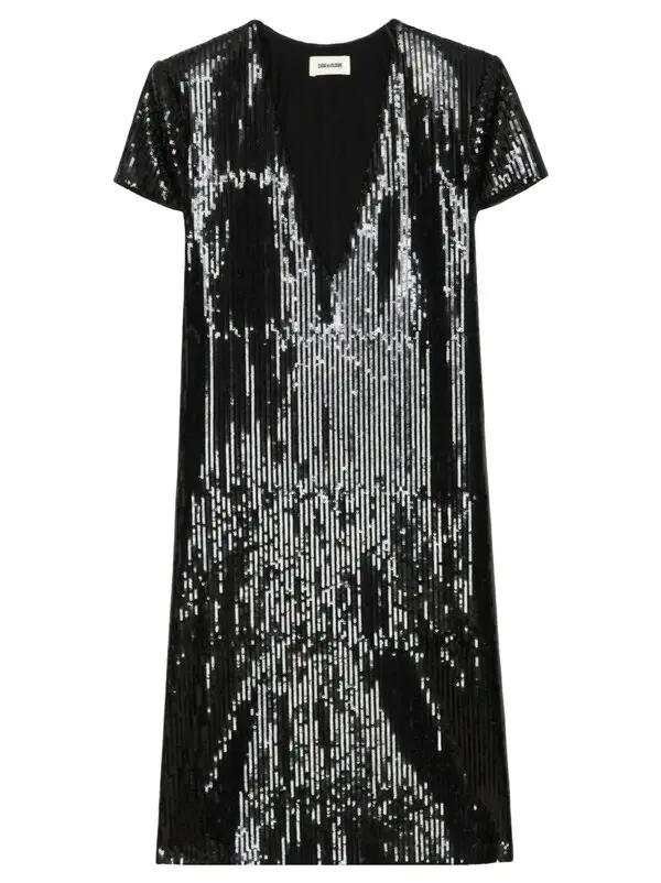 Zadig&Voltaire Rashu Sequined Mini Dress - Black