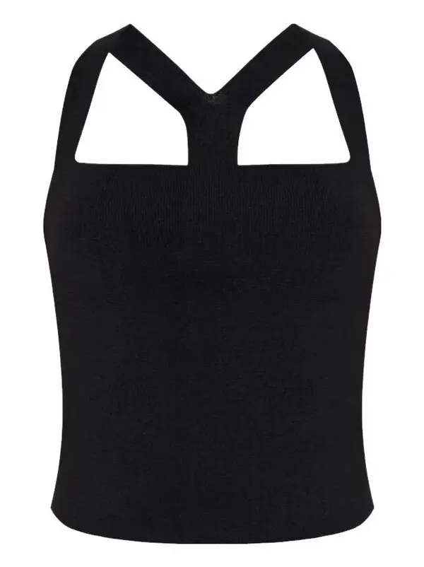Cult Gaia Crawford Sleeveless Knit Top - Black