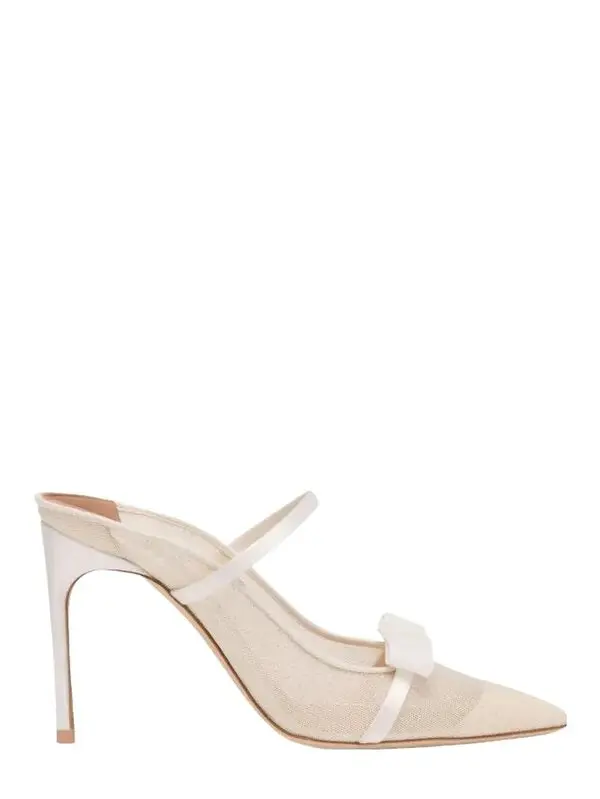 MALONE SOULIERS 90mm Aurora Heeled Mules - Nude