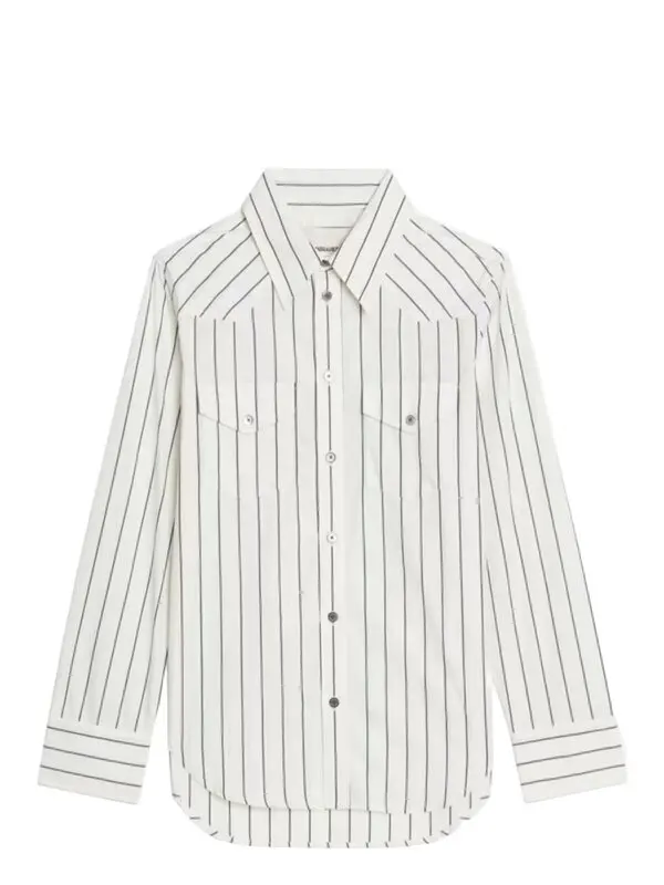Zadig&Voltaire Striped Long-sleeve Shirt - Pear