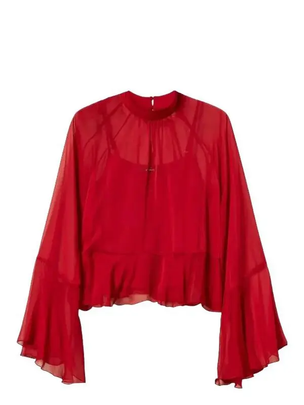 TWINSET Bell-sleeve Blouse And Camisole Set - Red