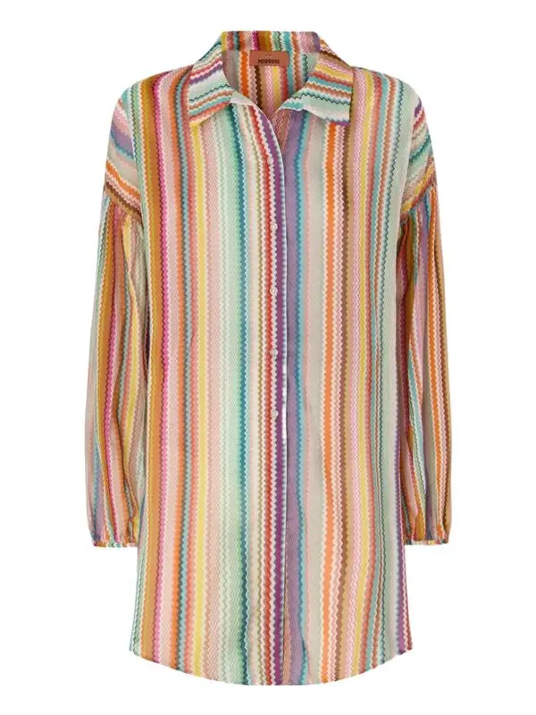 Missoni Zigzag-pattern Shirt - Nude