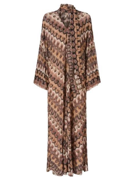 Missoni Long Sleeved Dress - Brown