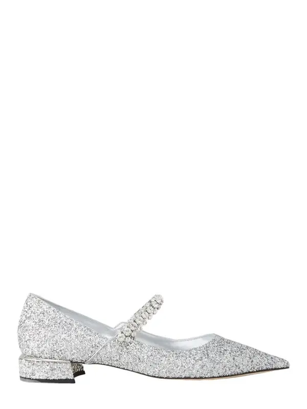 JIMMY CHOO Bing Crystal-embellished Pointed Pumps - White