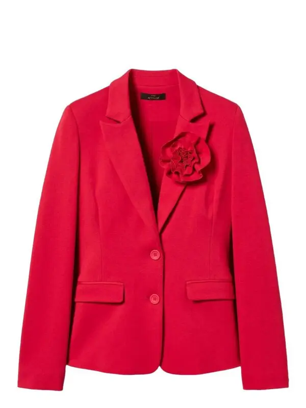 TWINSET Floral-appliqué Blazer - Red