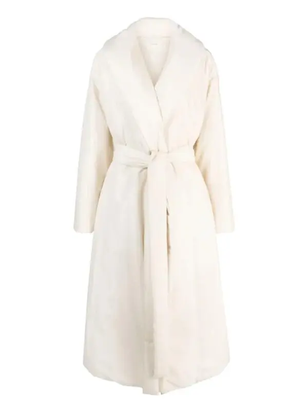 THE ROW Francine Tied-waist Coat - White