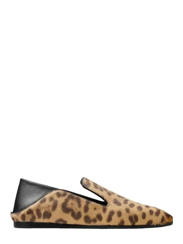 JIMMY CHOO Eliot Leopard-print Ballet Flats - Brown