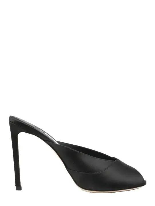 JIMMY CHOO Brigitte Peep-toe Mules - Black