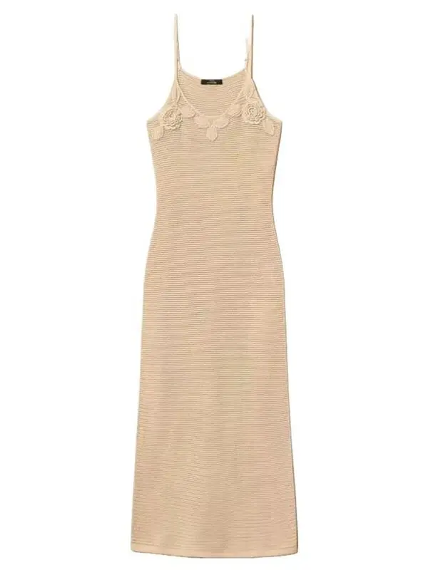 TWINSET Floral-appliqué Dress - Nude