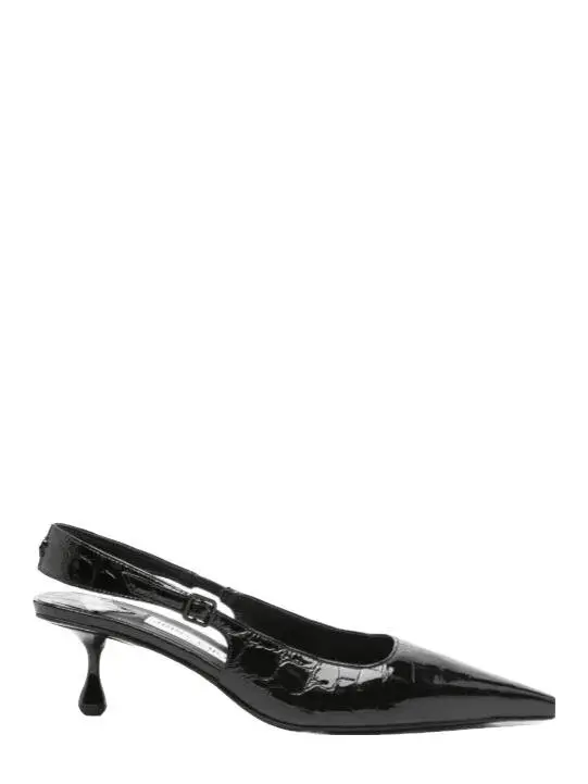 JIMMY CHOO Amel 50 Embossed Pumps - Black