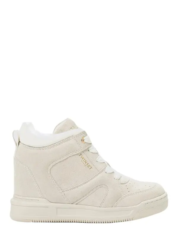TWINSET Suede Sneakers - White