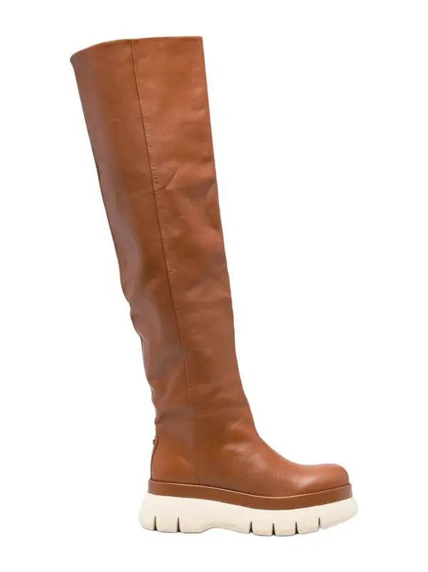 Isabel Marant Étoile Malyx Leather High Boots - Brown