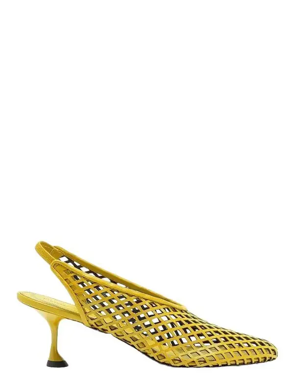Proenza Schouler Perforated Slingback Pumps - Yellow