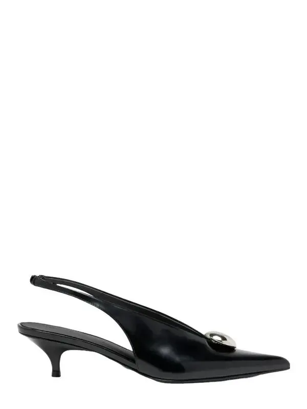 Proenza Schouler Leather Heeled Pumps - Black