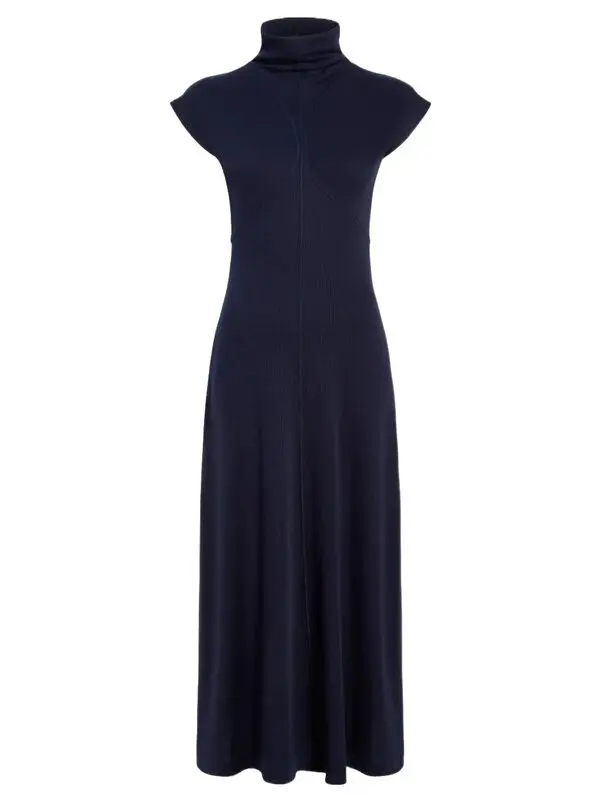 Proenza Schouler Brea Brushed Rib Dress - Black