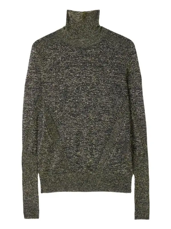JOSEPH Leblanc Roll-neck Sweater - Black/gold