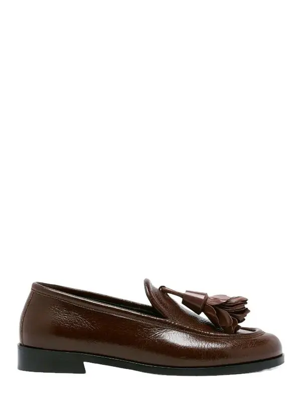 Proenza Schouler Leather Tassel Loafers - Brown