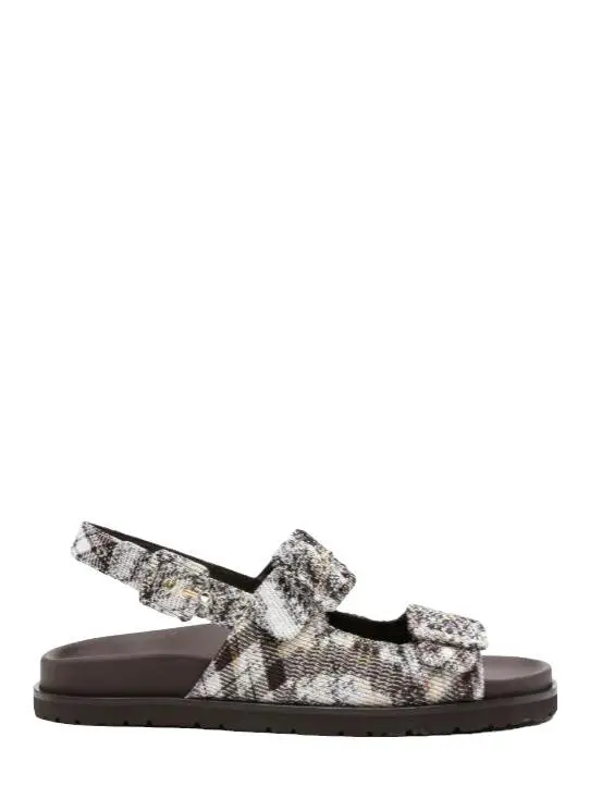 Missoni Buckle Strap Platform Sandal - Gray