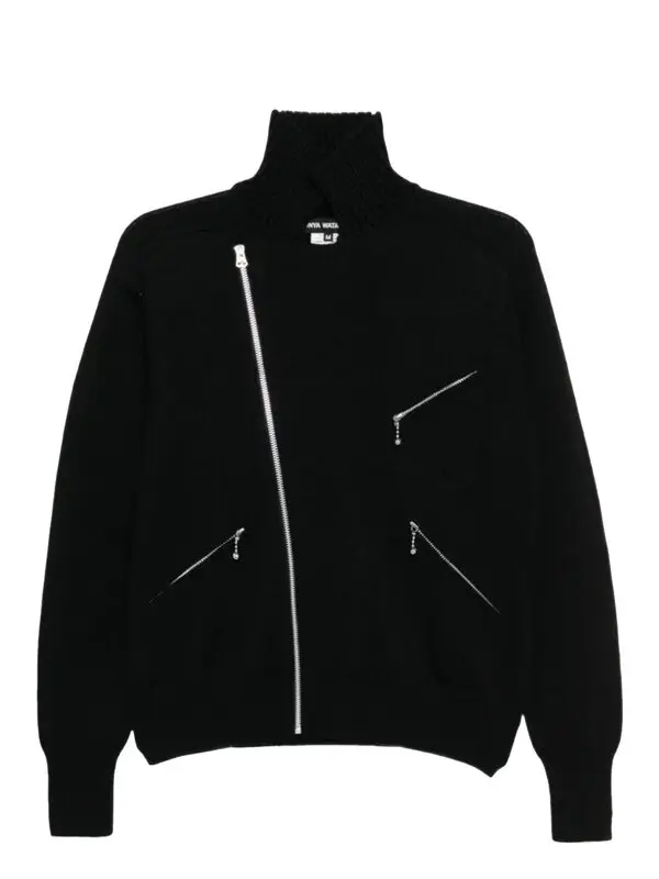 Junya Watanabe Wool Cardigan - Black