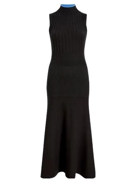 Proenza Schouler Ezme Ribbed-knit Dress - Black