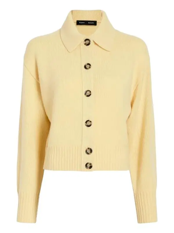 Proenza Schouler Rocio Button Cardigan - Nude