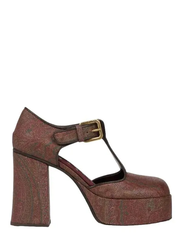 Etro Paisley Mary Jane Sandals - Red