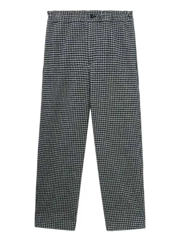 Comme Des Garçons Houndstooth Trousers - Black