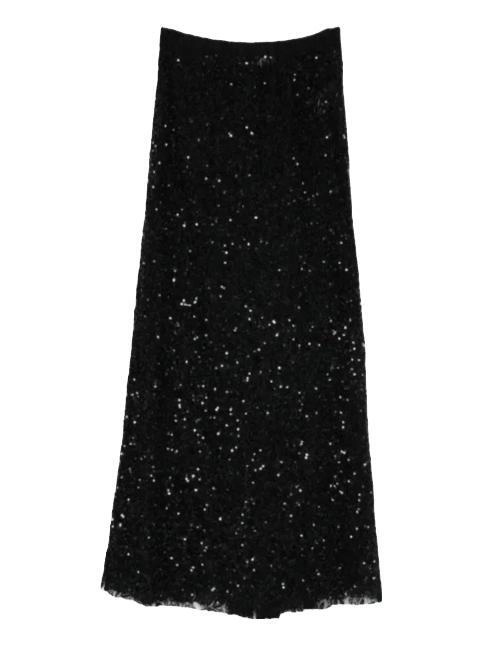 P.a.r.o.s.h Sequined Maxi Skirt - Black