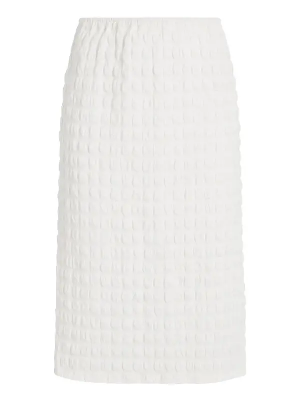 Proenza Schouler Lori Textured Midi Skirt - White