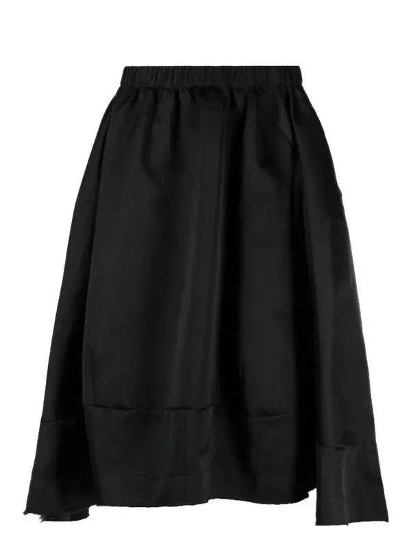 Comme Des Garçons Asymmetric Midi Skirt - Black