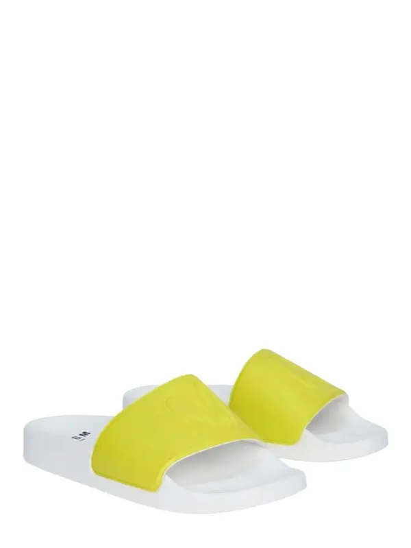 MSGM Embossed Slides - Yellow