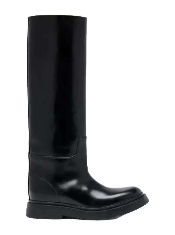 Proenza Schouler Bank Leather Boots - Black
