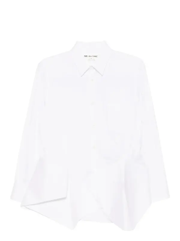 Comme Des Garçons Asymmetric Long-sleeves Shirt - White
