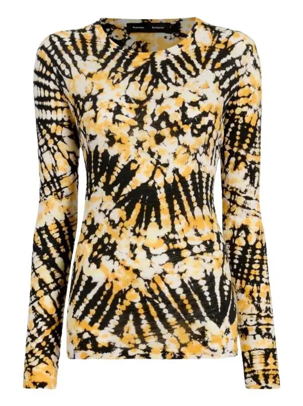 Proenza Schouler Mia Long-sleeve Top - Nude