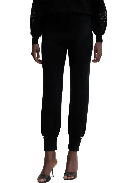 TWINSET Pearl-detail Track Pants - Black