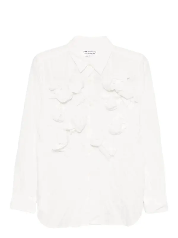 Comme Des Garçons Knot-detail Blouse - White