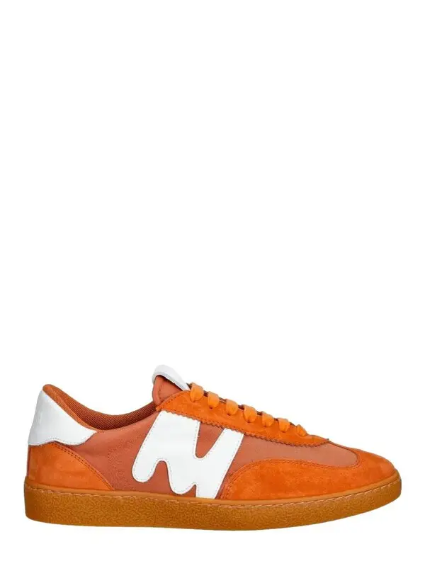 MSGM Suede-panel Sneakers - Brown