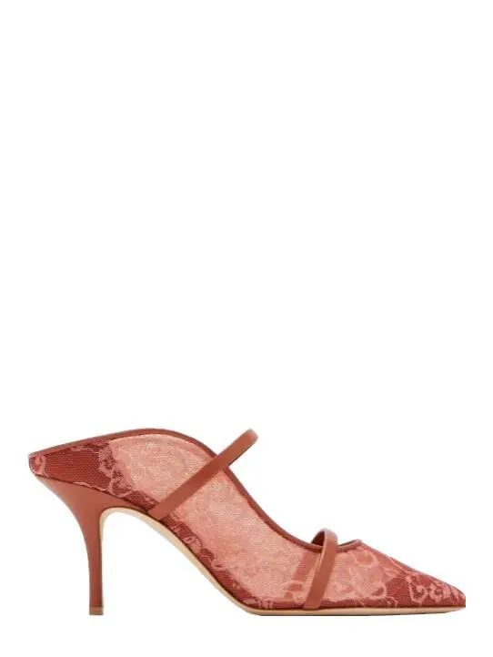 MALONE SOULIERS X Nojoud Alrumaihi Maureen Leather-strap Mules - Pink