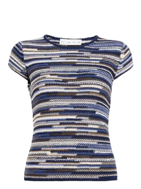 Proenza Schouler Veya Striped T-shirt - Gray