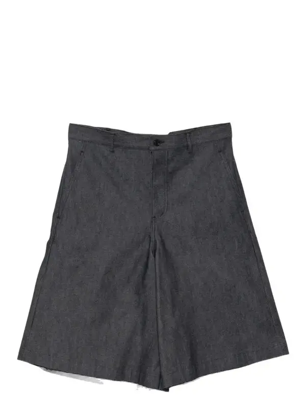 Comme Des Garçons Wide-leg Denim Shorts - Indigo