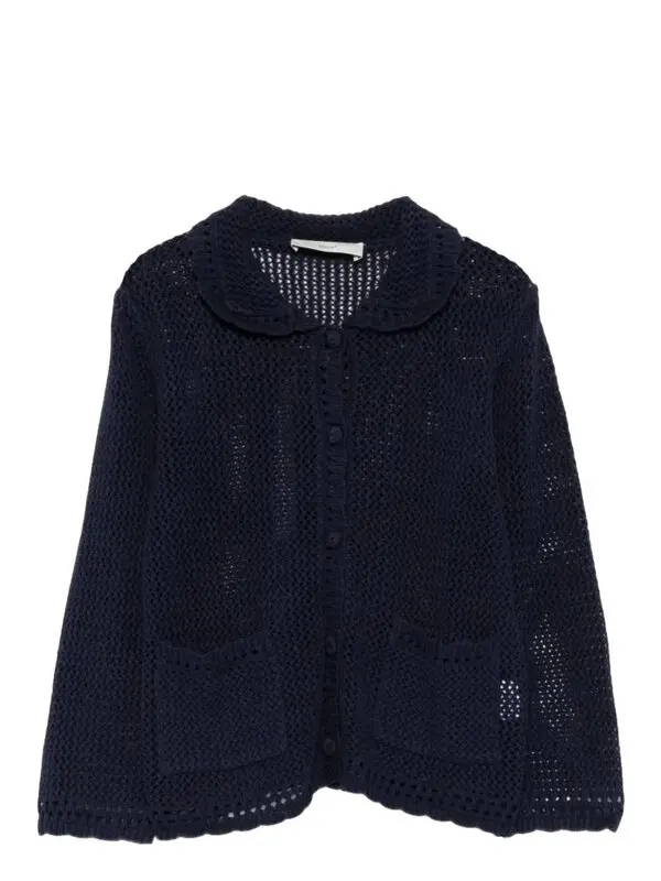 DUNST Long-sleeves Cardigan - Navy Blue