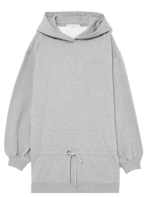 Alexander Wang Dropped-waist Hooded Dress - Grey