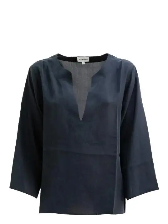 P.a.r.o.s.h V-neck Flowy Blouse - Black