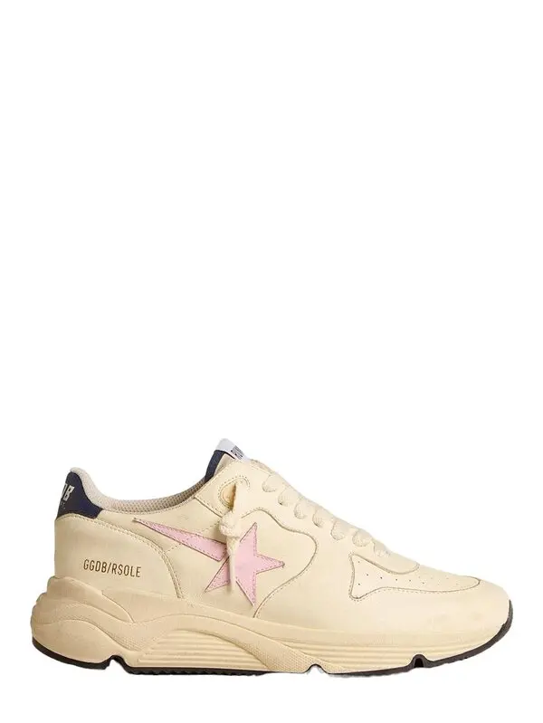 GOLDEN GOOSE Running Sole Nappa Leather Sneakers - Nude