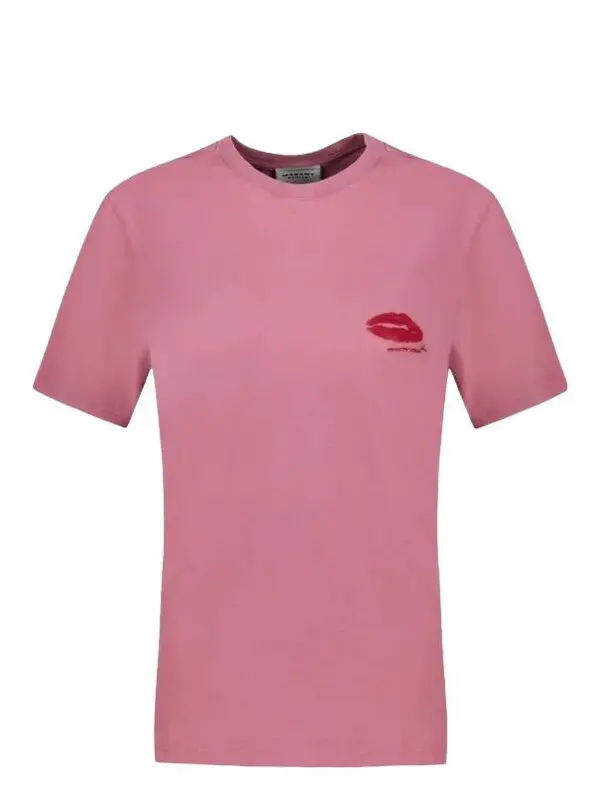 Isabel Marant Étoile Zewel Embroidered T-shirt - Pink