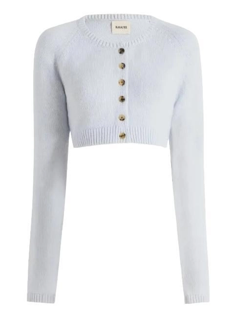 Khaite Crew-neck Cardigan - White