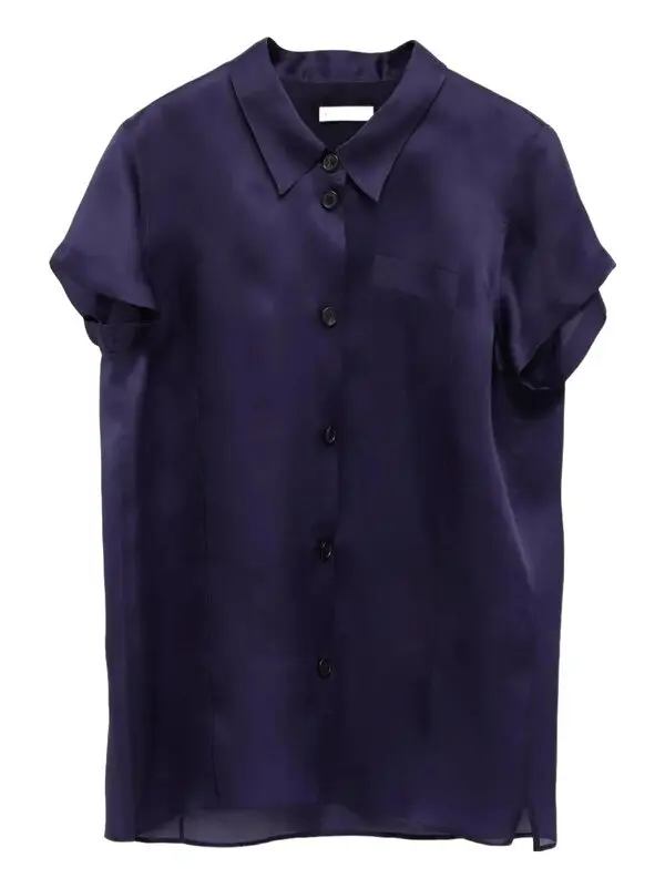 Khaite Keefe Silk Shirt - Black